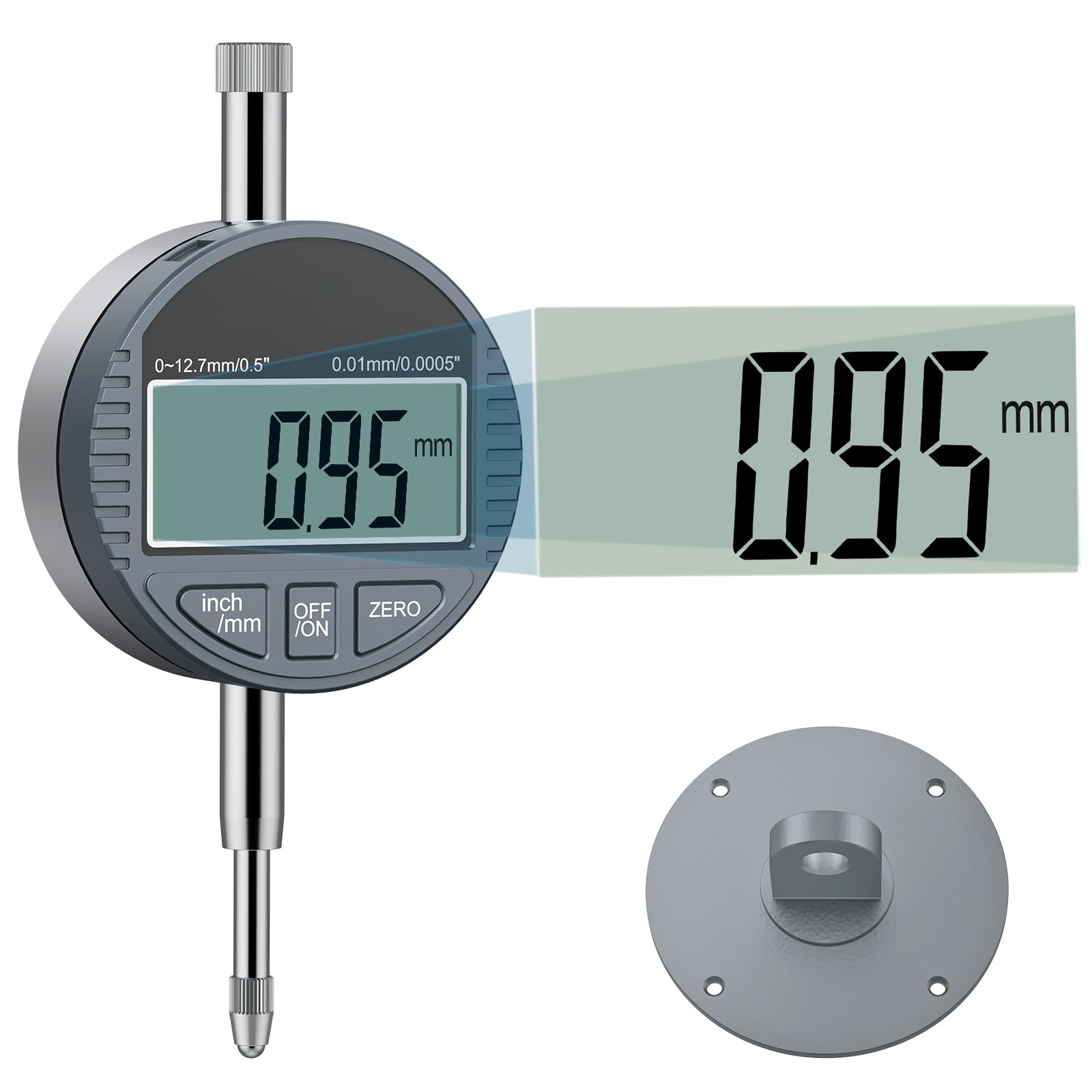 Snapklik.com : ALLmeter DTI Digital Dial Indicator 0.01mm Resolution