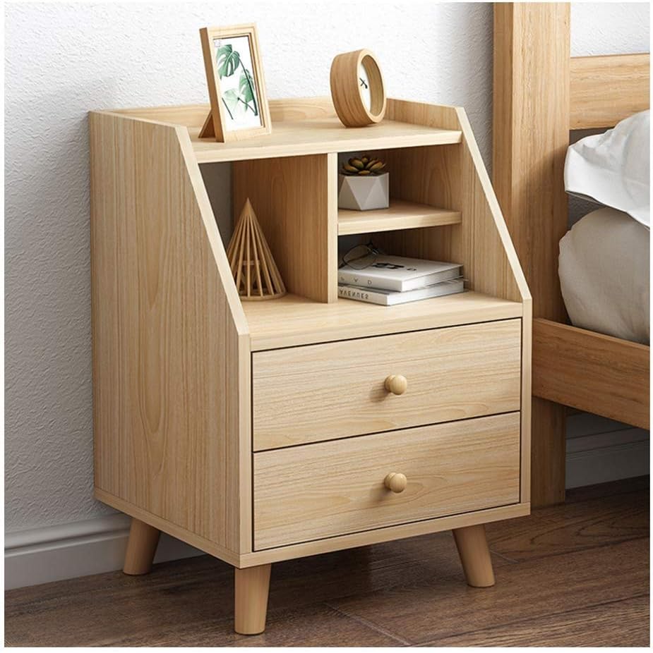 Amazon.com: Nightstand Modern Nightstand Wooden Bedside Table with ...