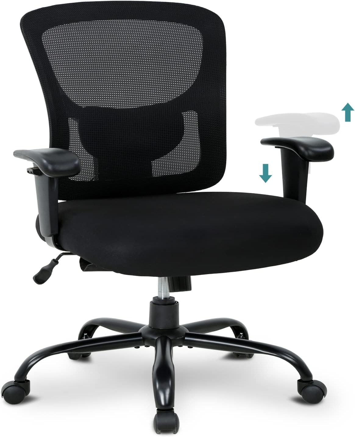 Big and Tall Office Chair for Heavy People 400lbs Computer Desk Chair ...