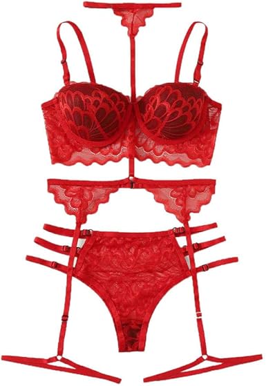 JYLJLL Intimo Femminile Sexy Pizzo Squisito Intimo Natalizio Reggiseno ...