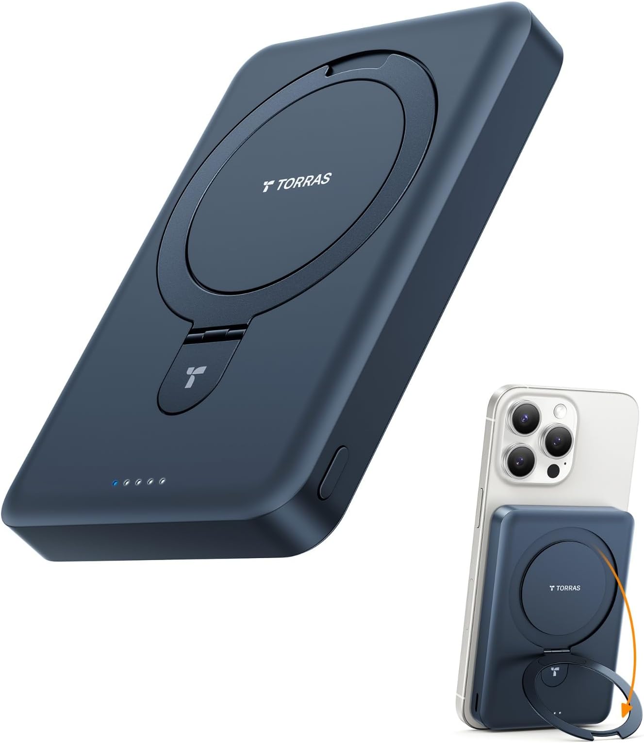 Amazon.com: TORRAS 10000mAh Magnetic Portable Charger Power Bank for iPhone, Fast Charging ...