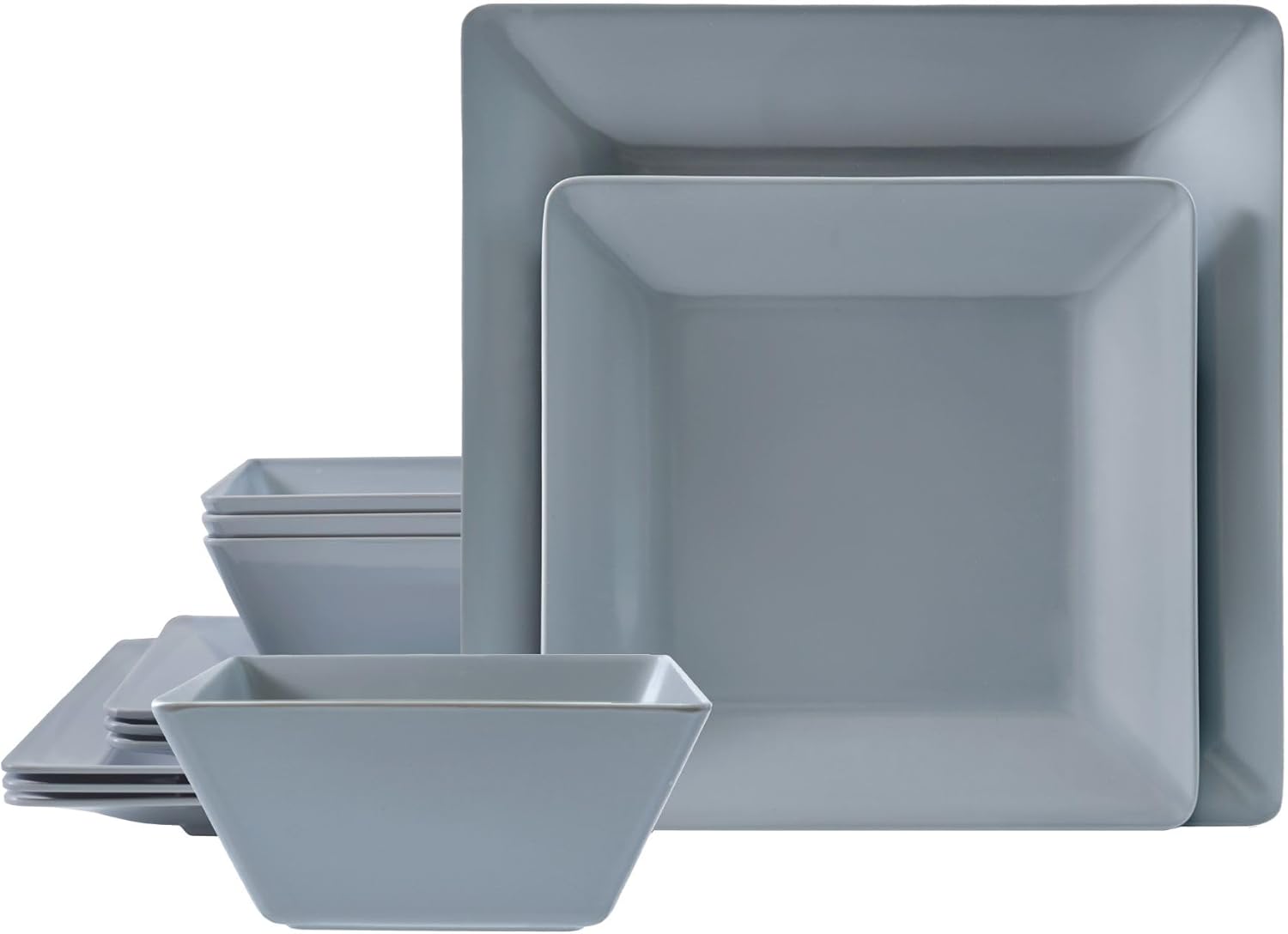 Amazon.com | TP 12-Piece Dinnerware Set, Melamine Dishes Set with Bowls ...