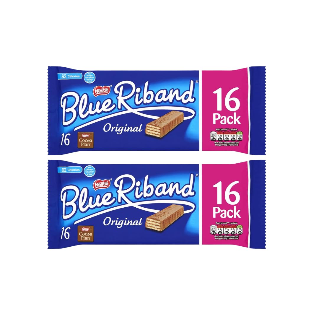 Chocolate Wafer Bundle Containing Nestle Blue Riband 16x18g (2 Pack ...
