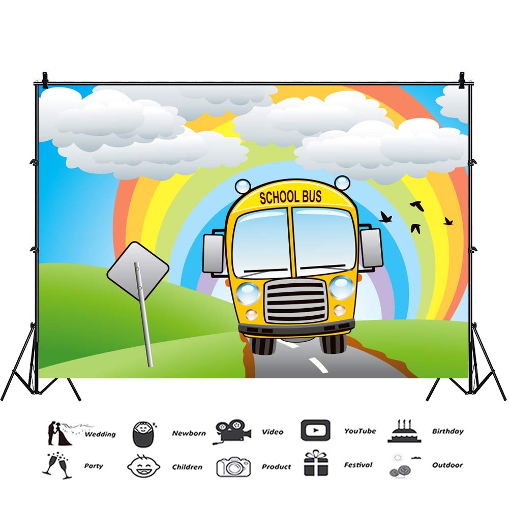 Buy CSFOTO 5x3ft Back to School Backdrop Class of 2024 Backdrop Cartoon ...