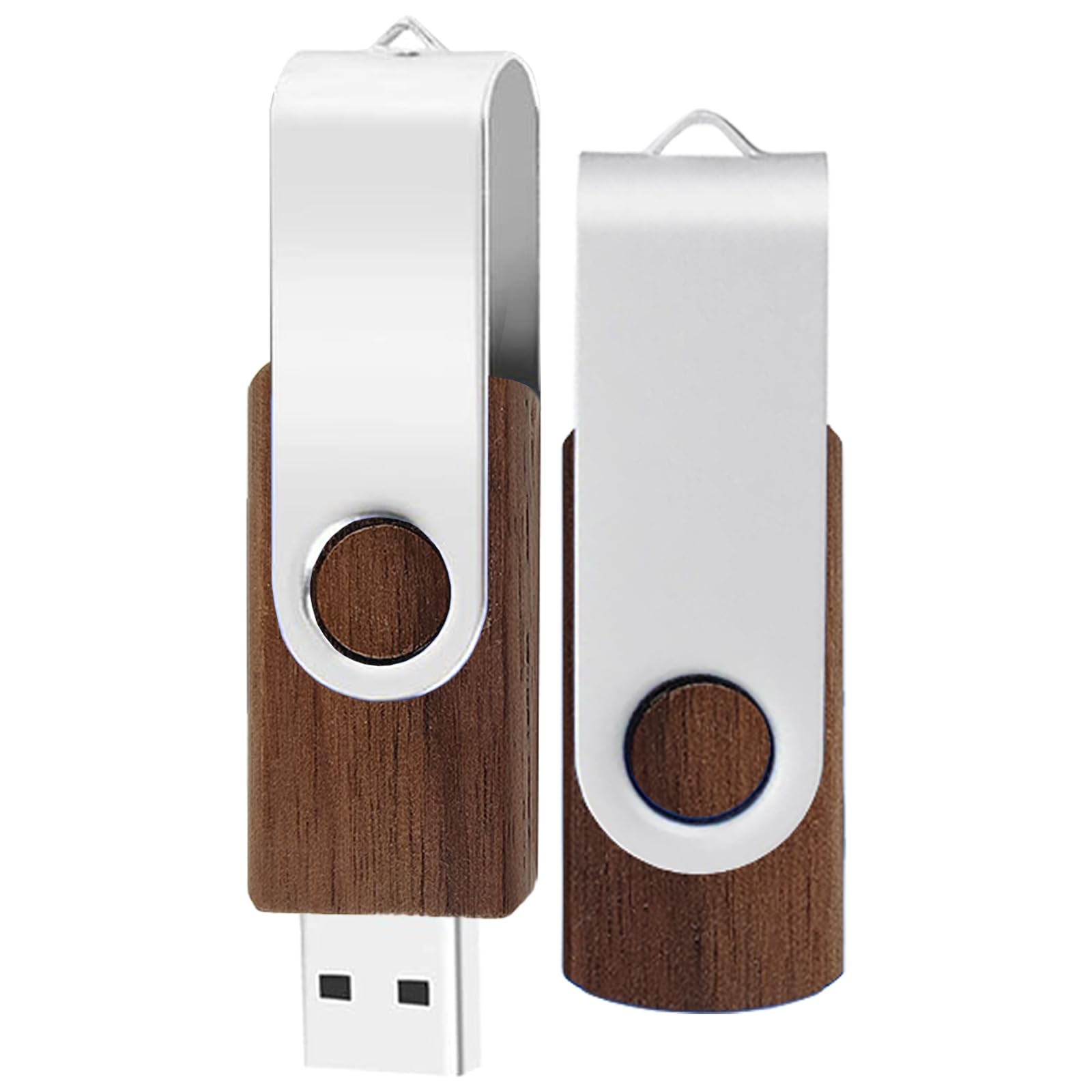 Amazon.com: 64GB USB Flash Drive 2 Pack Memory Stick TATMOHIK Wood USB ...
