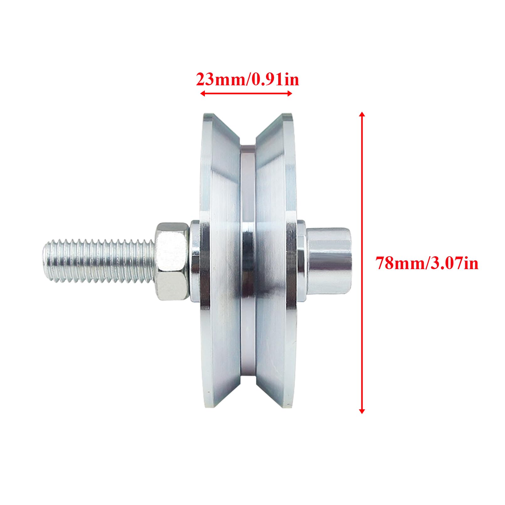 Snapklik.com : V Groove Wheel Galvanized Sliding Gate Casters Heavy ...