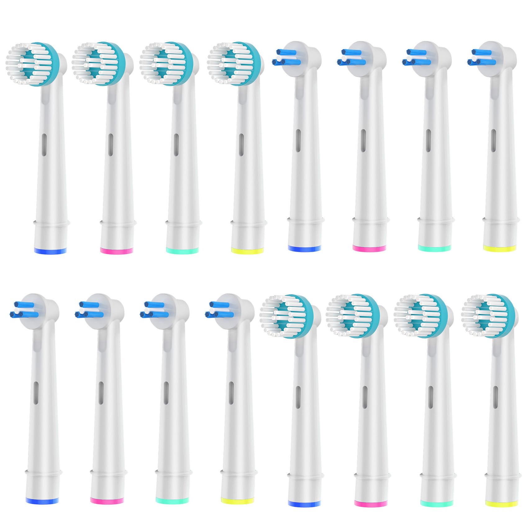 8 Count Interspace and 8 Count Ortho Care Brush Heads Compatible with ...