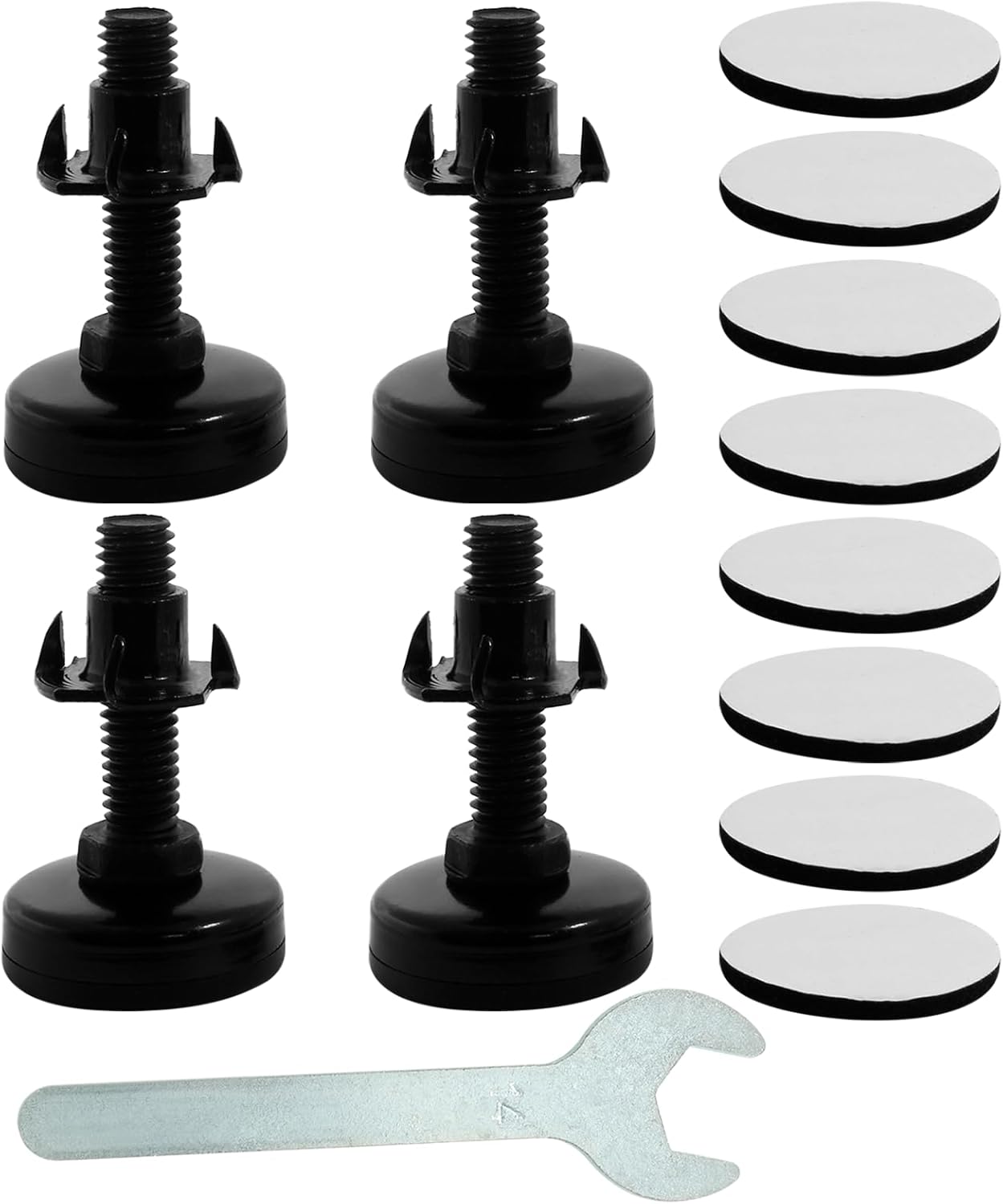Amazon.com: Biaungdo Adjustable Leveling Feet Set, Black Heavy Duty ...
