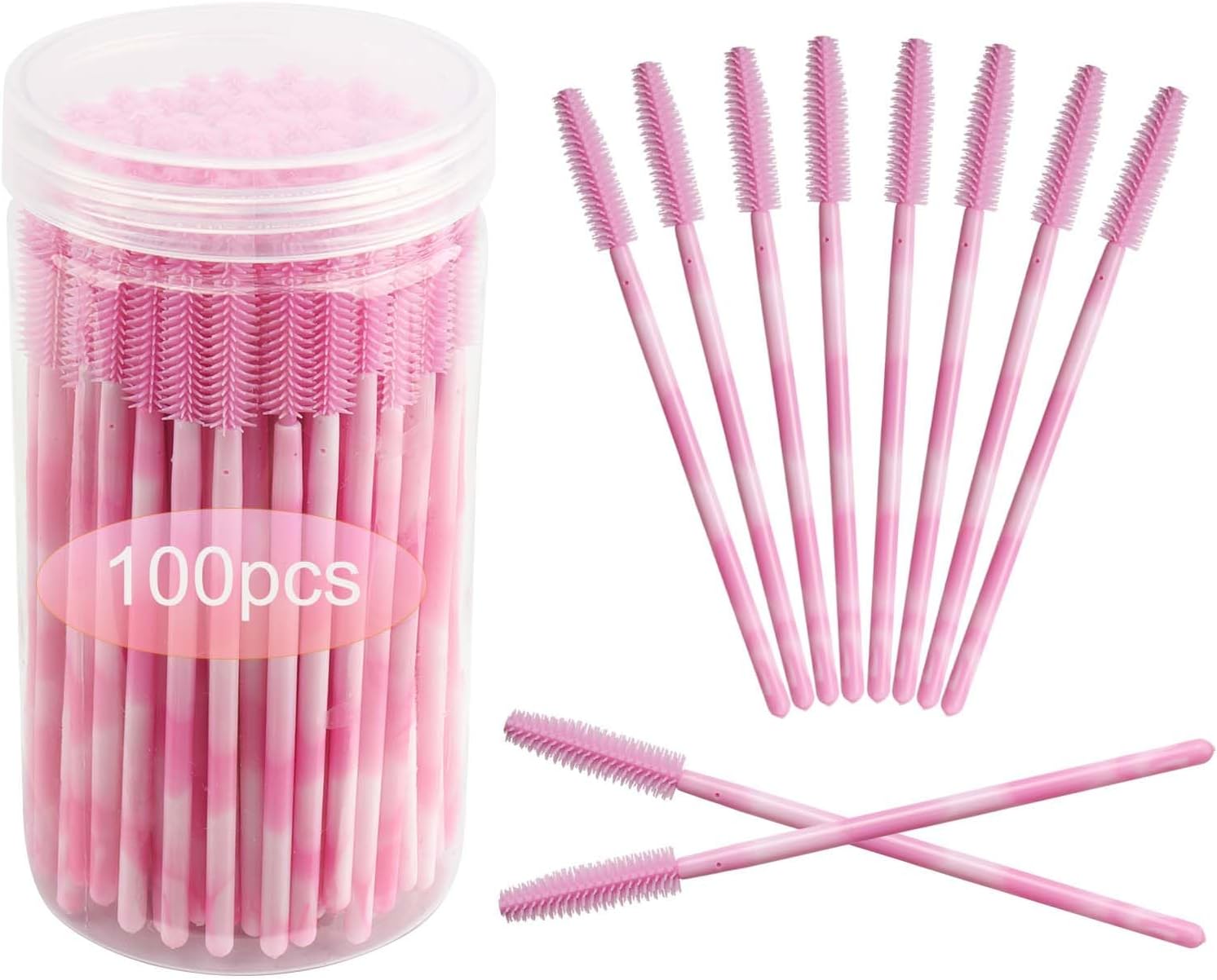 Amazon.com: Upgrade 100pcs Silicone Mascara Wands, Disposable Mascara ...