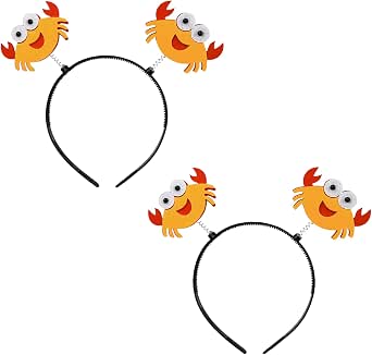 Amazon.com: Cute Crab Headband Red Crab Headband Animal Cosplay Lobster ...