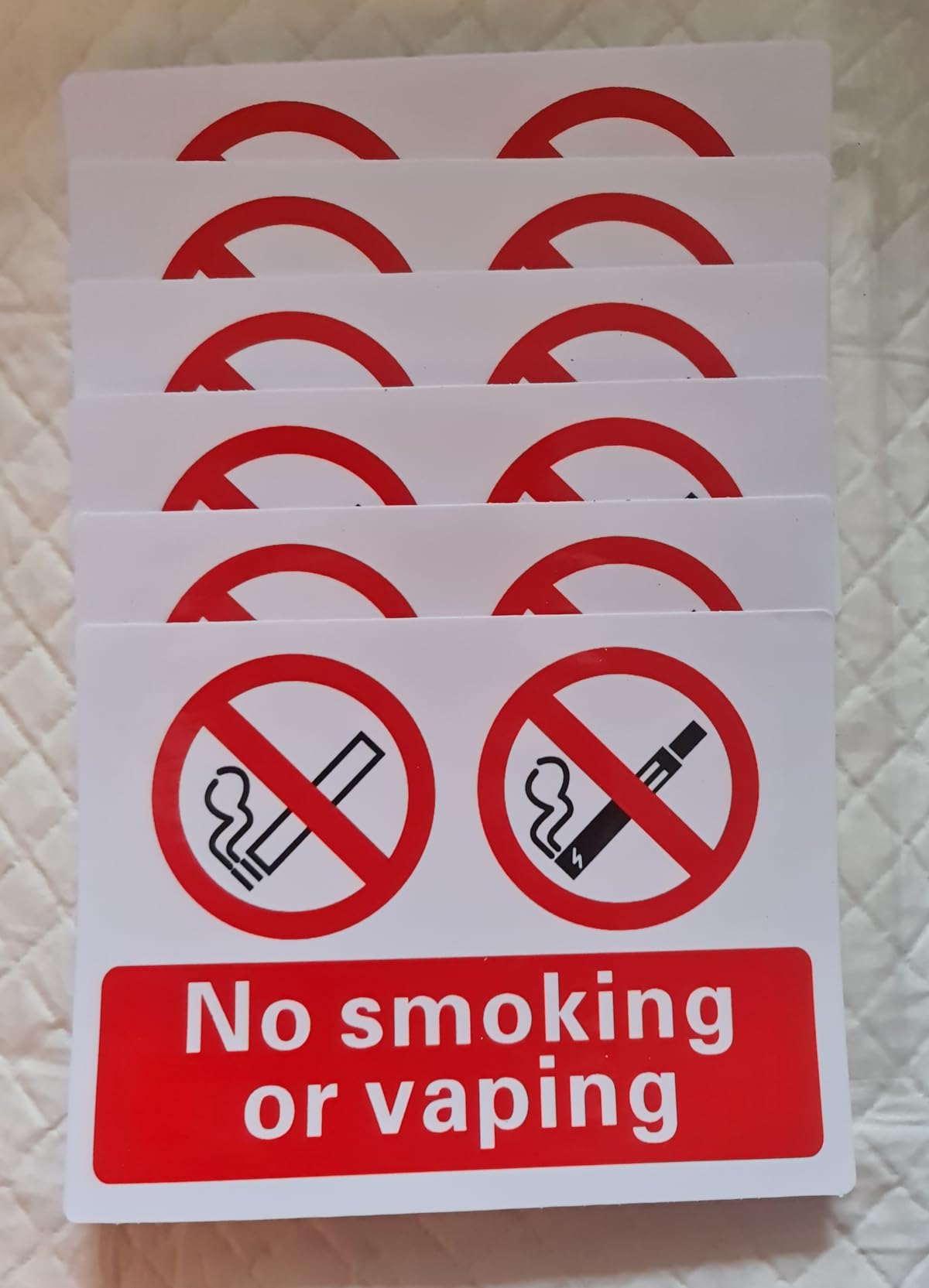 Mayoii 6PCS Self Adhesive No Smoking Signs, No Smoking Adherent Vinyl ...