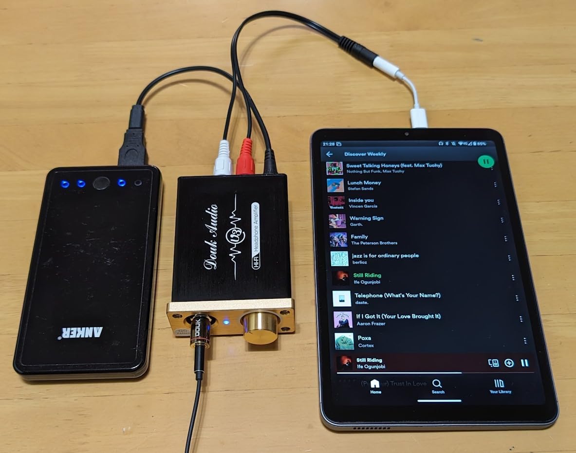 Amazon.co.jp: Douk Audio U3 HiFi Mini クラスA ヘッドフォンアンプ デスクトップ 家庭用 DC5V ...