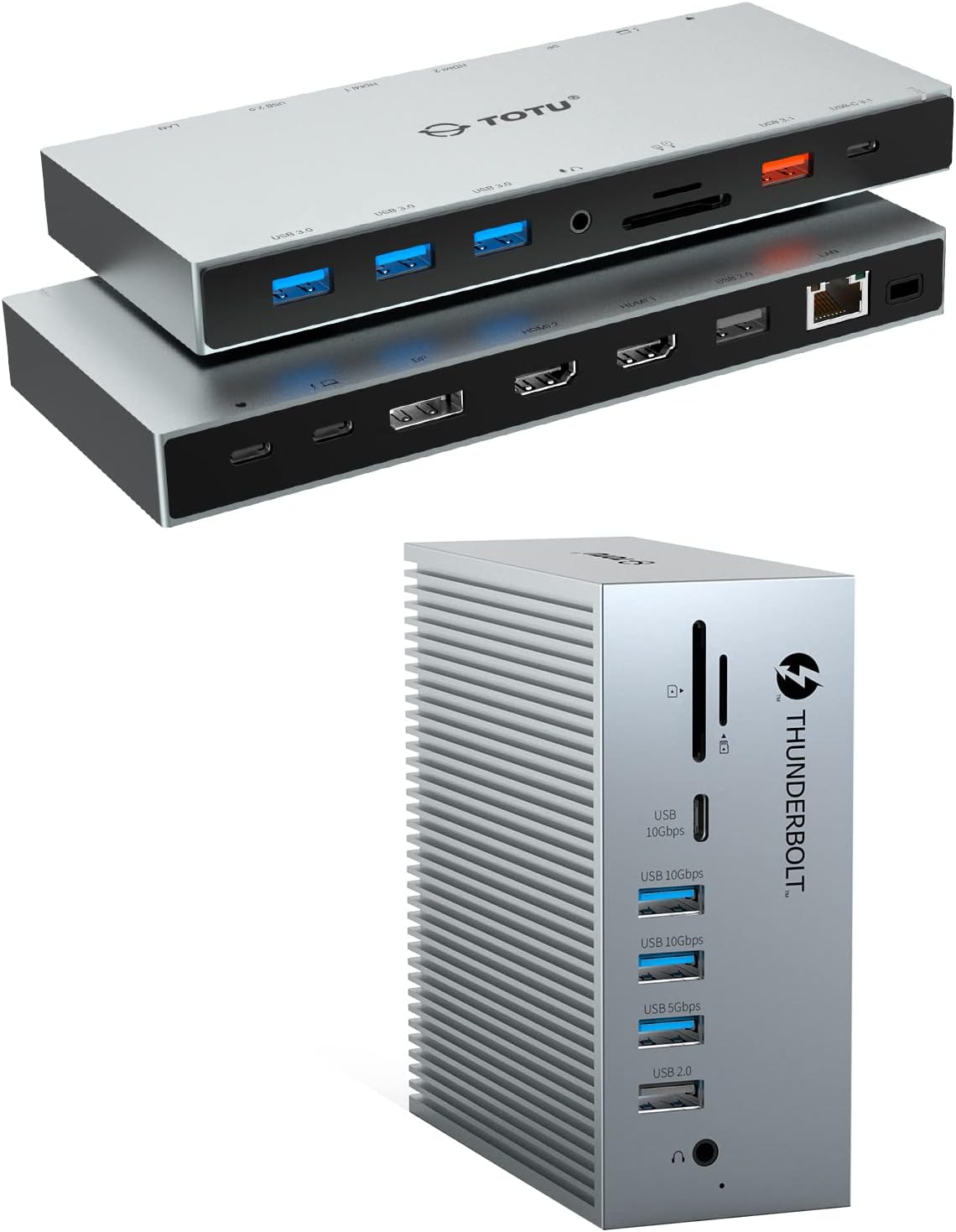 Amazon.com: TOTU 15 in 1 Triple Display Docking Station (Dual 4K HDMI ...