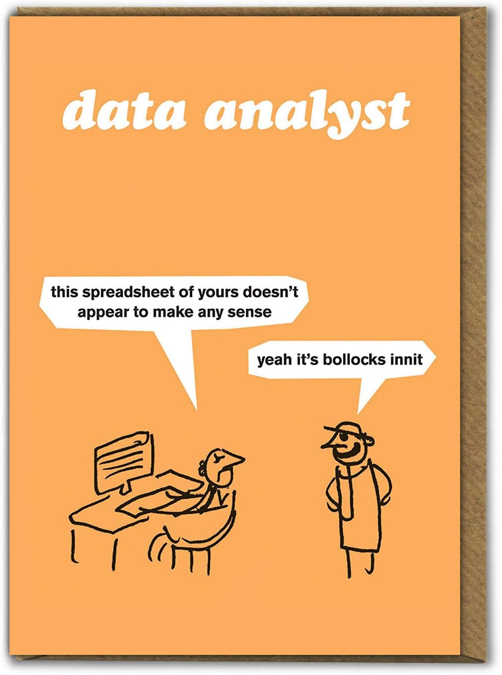 Official Modern Toss -Funny Rude Offensive Happy Birthday Card - 'Data ...