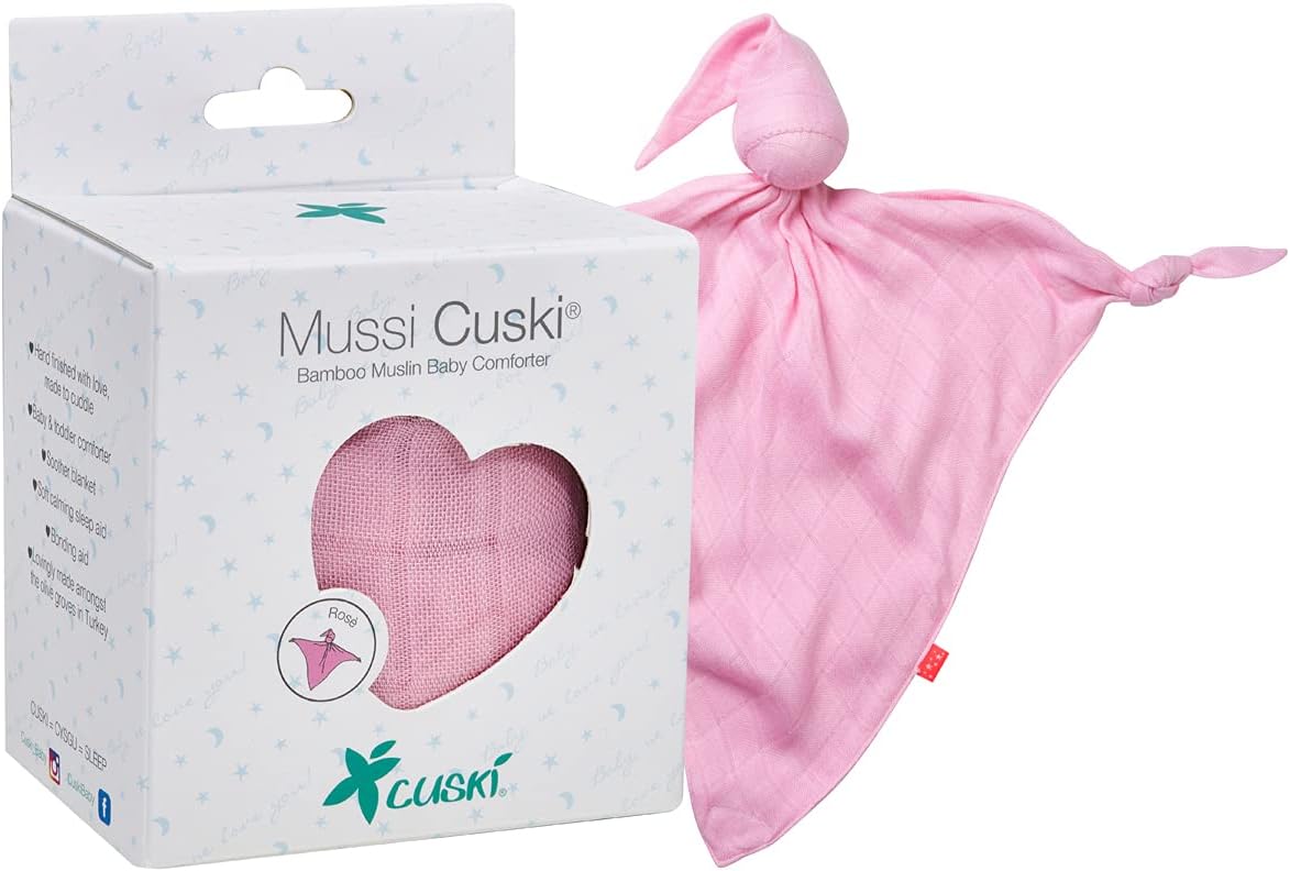 Cuski Bamboo Muslin Baby Comforter, Mussi Cuski – Rose Pink – BigaMart