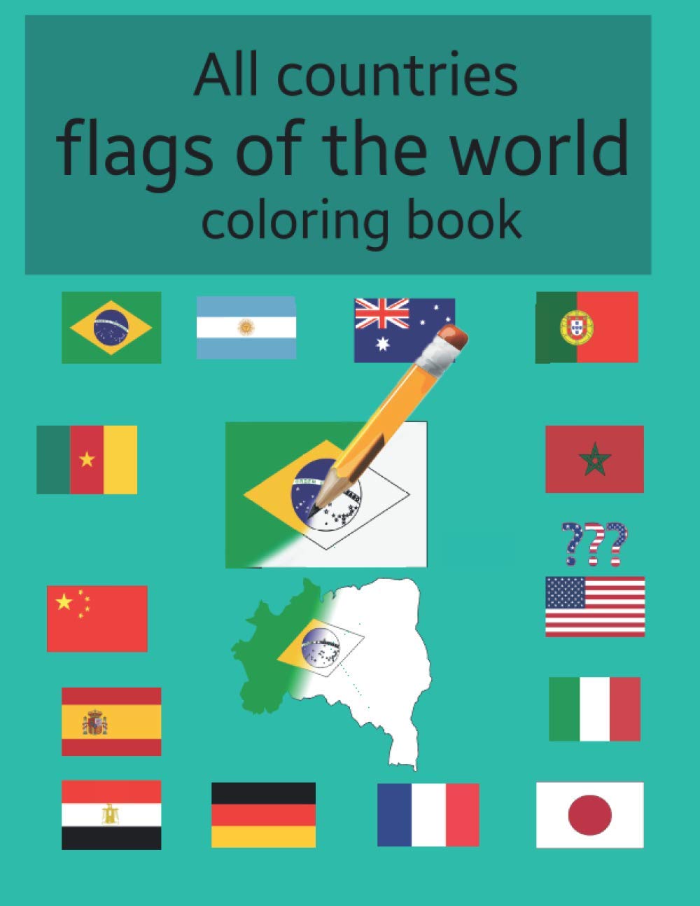 Buy All countries s of the world : Coloring book: :for kids and adults ...