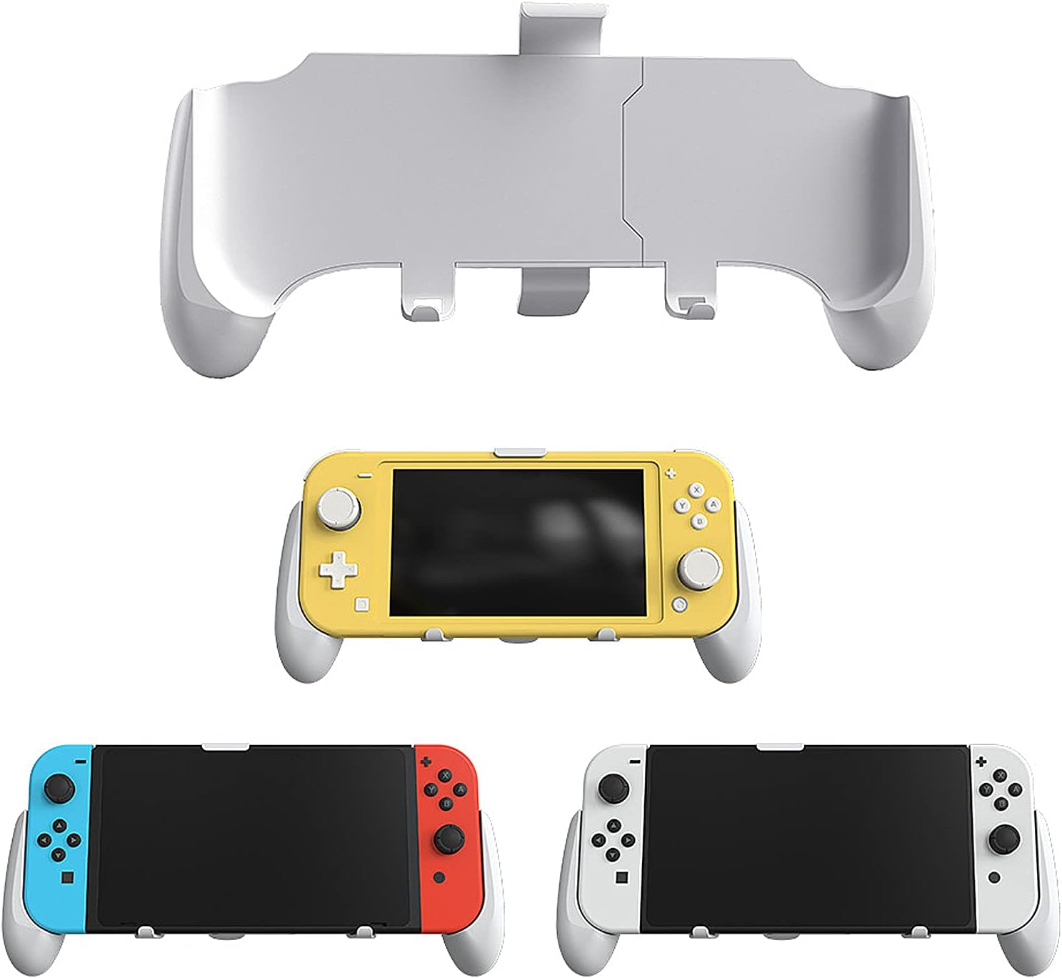 Amazon.com: Switch Grip, Ergonomic Switch OLED Grip with Stand and Game ...