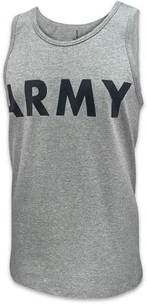 Amazon.com: Armed Forces Gear US Army Core Logo Tank Top (Grey ...