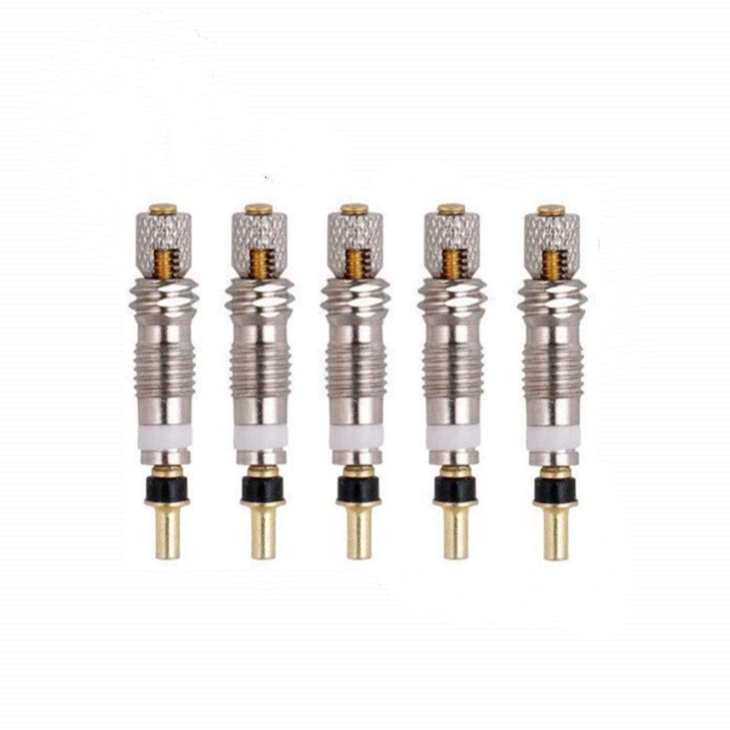 5 Pieces Presta Valve Core Bike Replacement Brass Tubeless Core for ...