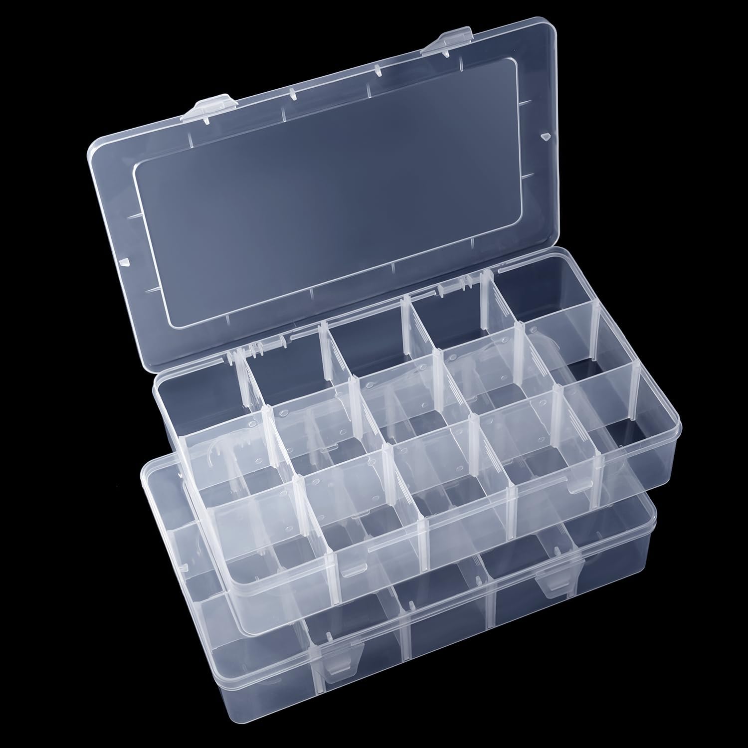 Amazon.com: APACALI 6 Pack 14 Grids Plastic Organizer Box with Dividers ...