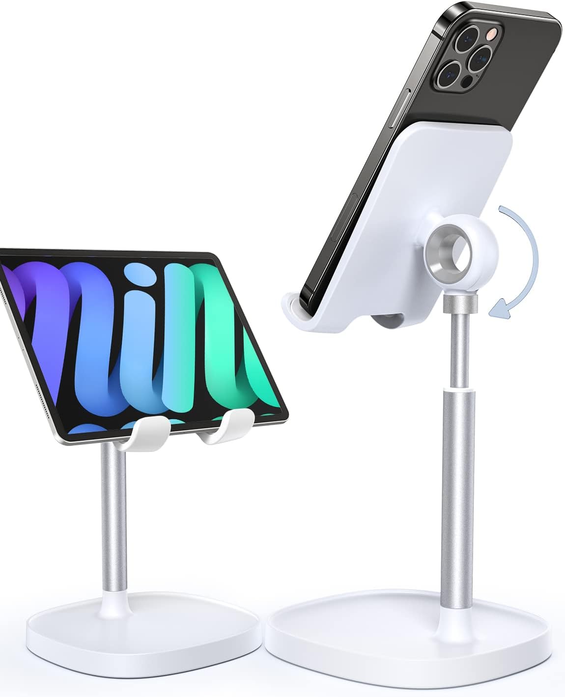 Amazon.com: LISEN Cell Phone Stand, Height Angle Adjustable Phone Stand ...