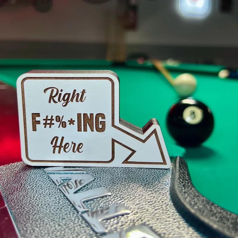 Amazon.com: 8 Ball Pocket Marker,Handmade Pool Table Decoration Sign ...