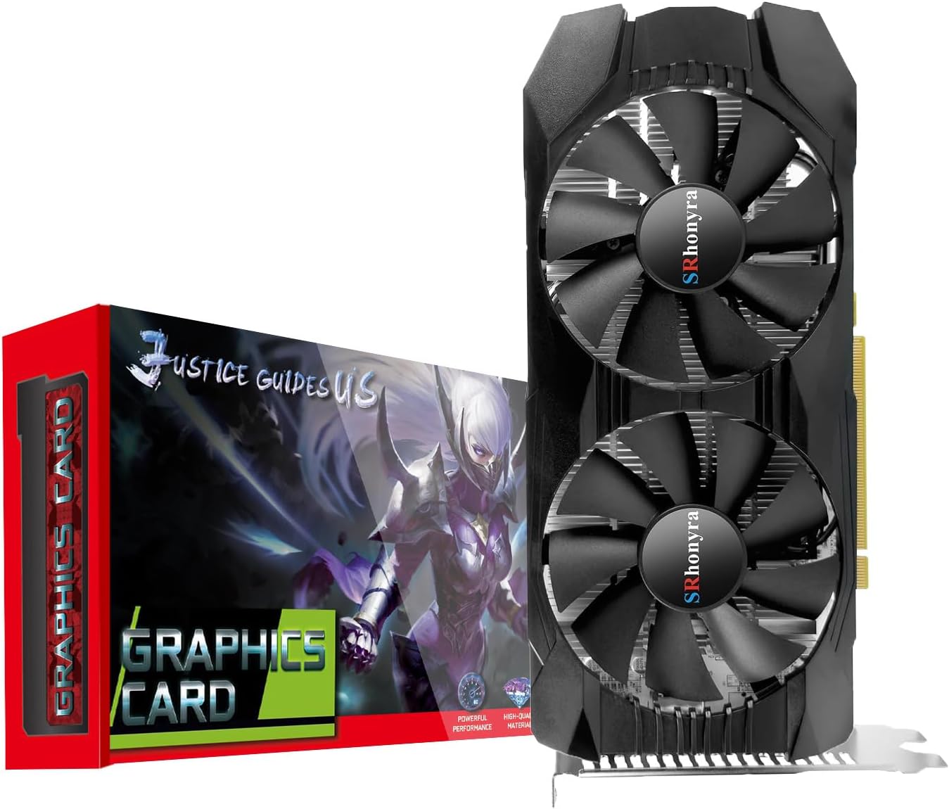 SRhonyra Radeon RX 590 GME Tarjeta gráfica GDDR5 de 8 GB Blanco PCB ...