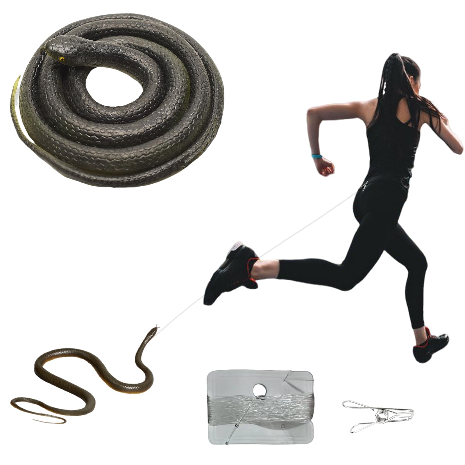 Amazon.com: Kwetss Golf Snake Prank with String Snake Prank - with ...