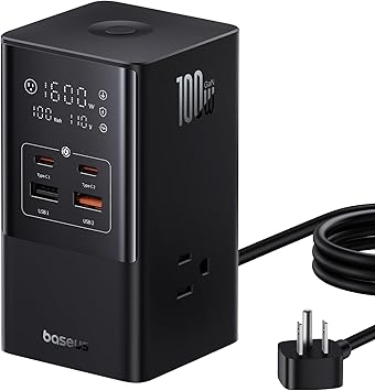 Amazon.com: Baseus 7-in-1 USB C Charging Station, 100W PowerCombo Fast ...