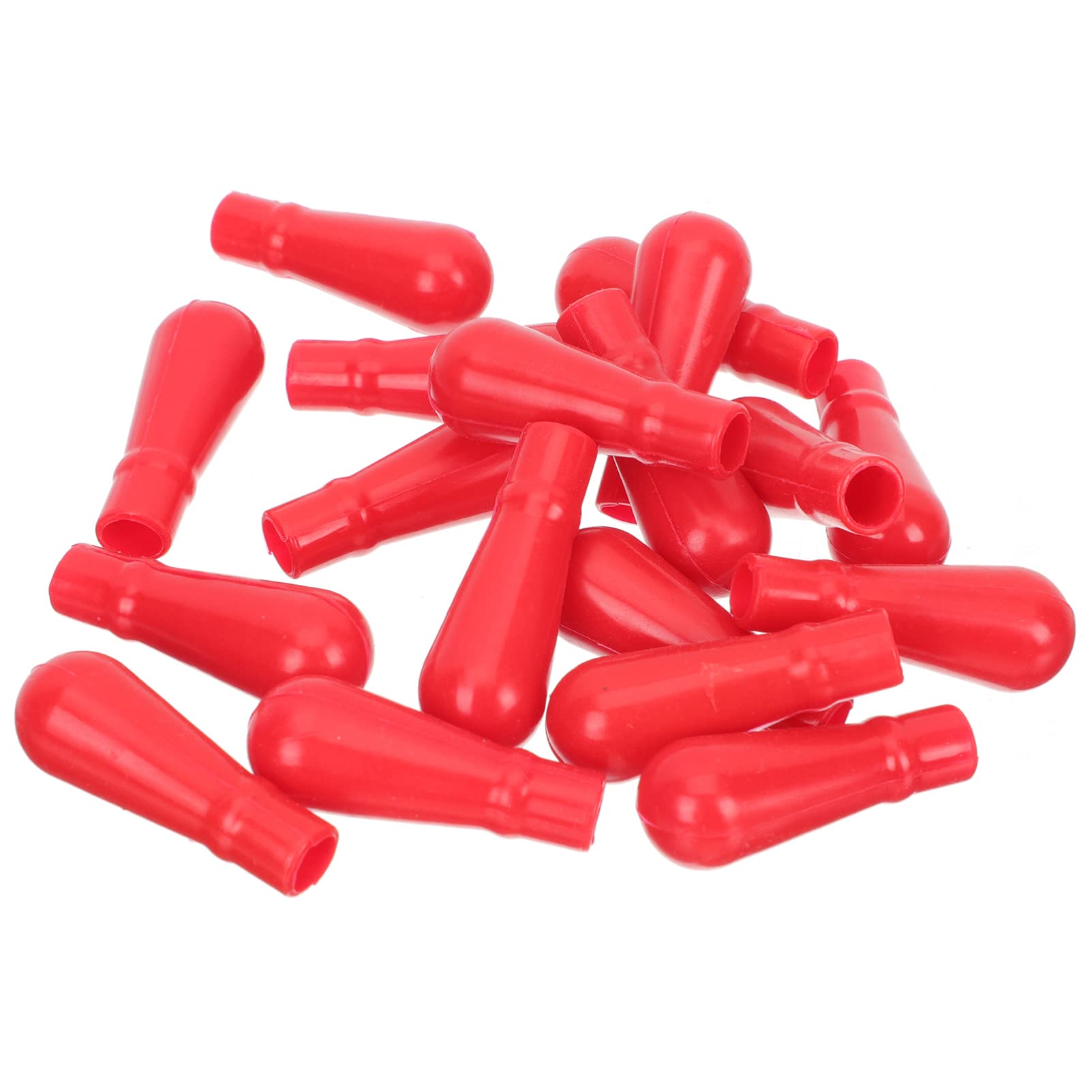 Buy iplusmile 50Pcs Latex Rubber Cap Glass Pipette Head Caps Red Latex ...