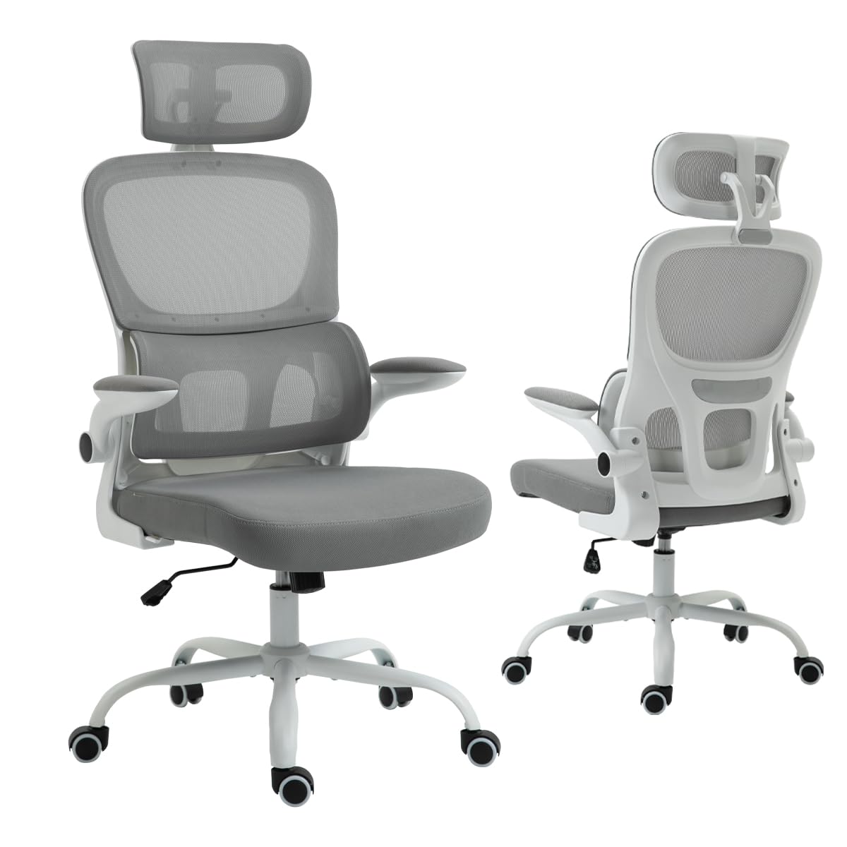 AnneFish Ergonomics Office Chair, Breathable Mesh Chair High Back ...