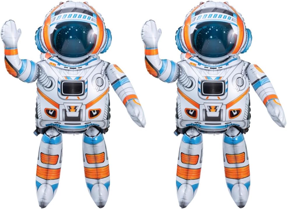 Amazon.com: 2pcs 53-inch Standing Inflatable Astronaut Spaceman Mylar ...