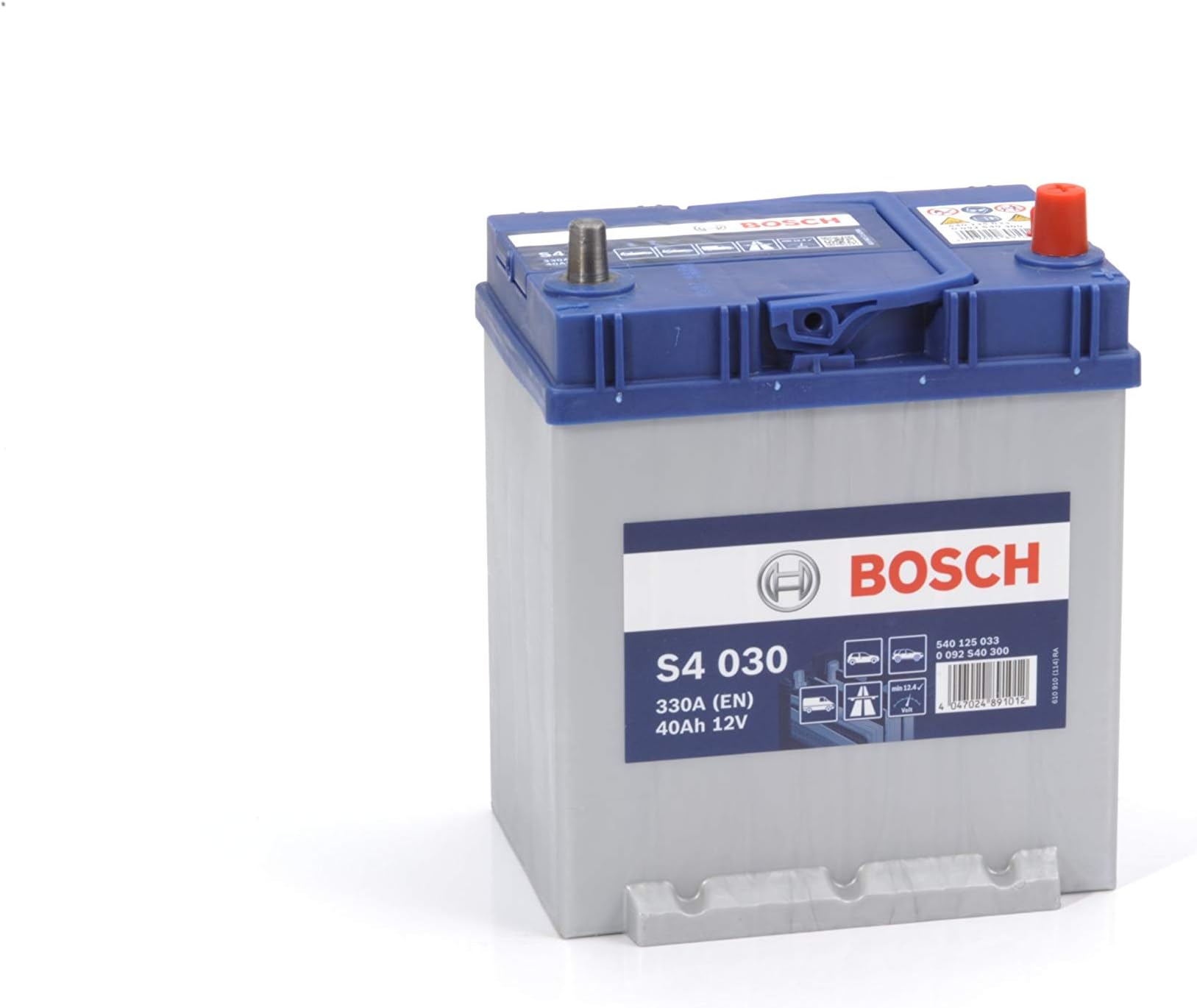 Amazon.fr : Bosch S4018 - Batterie Auto - 40A/h - 330A - Technologie ...