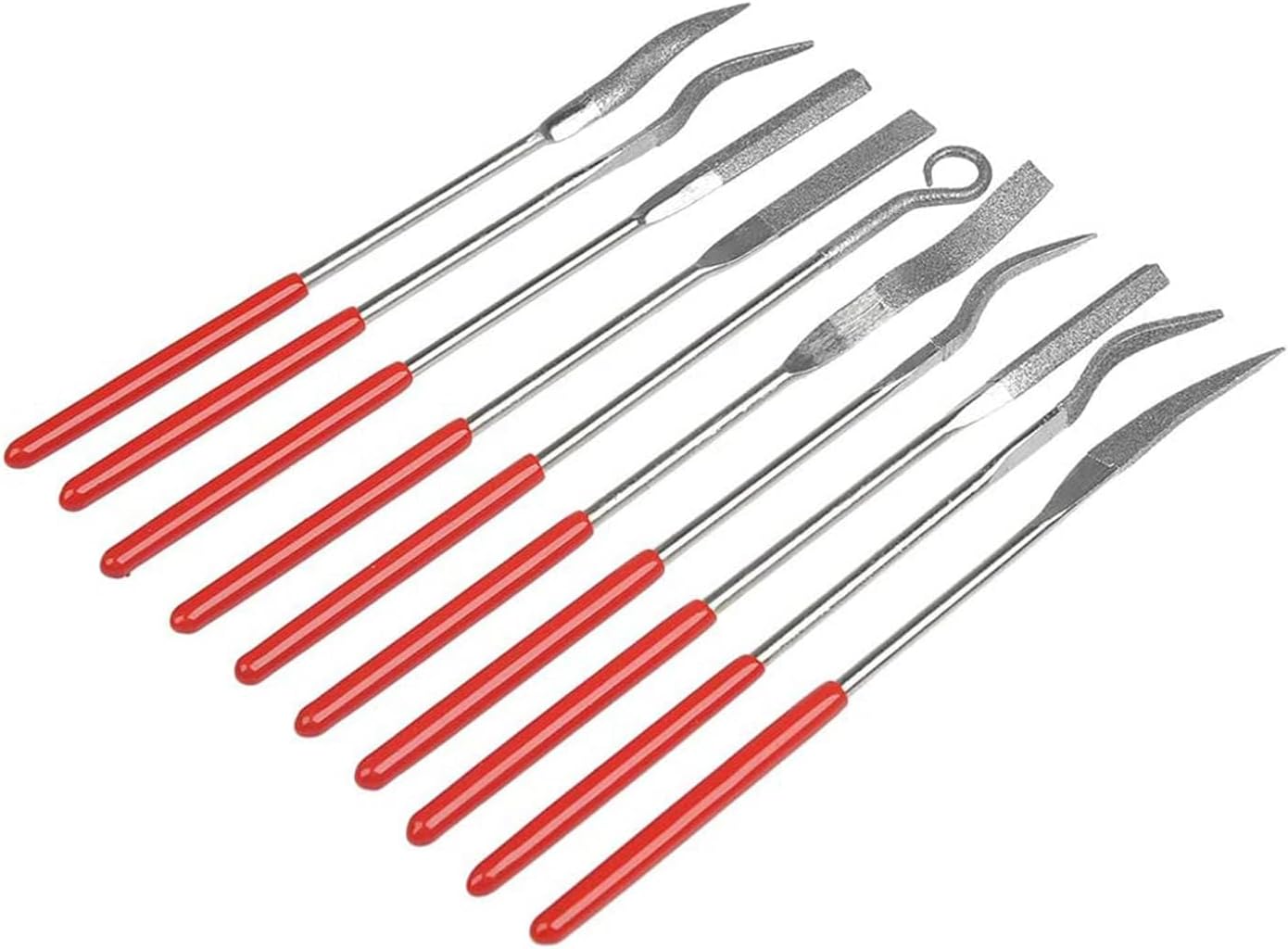 Amazon.com: Mesee 10 Pcs Mini Diamond File Set, Assorted Small Curved ...