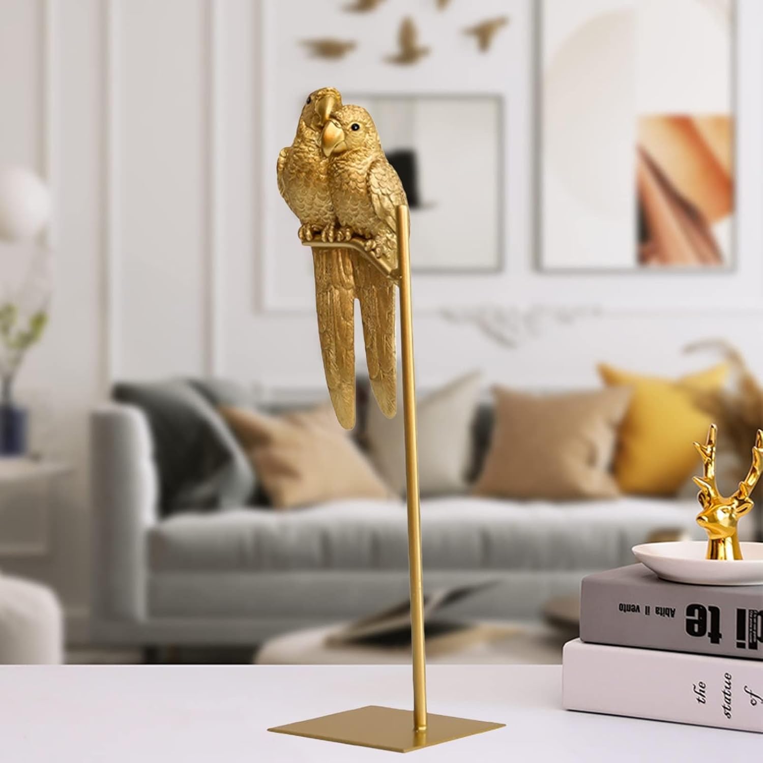 Amazon.com: YUZDNM Funny Art Statue Sculpture - Parrot Bird Statue ...