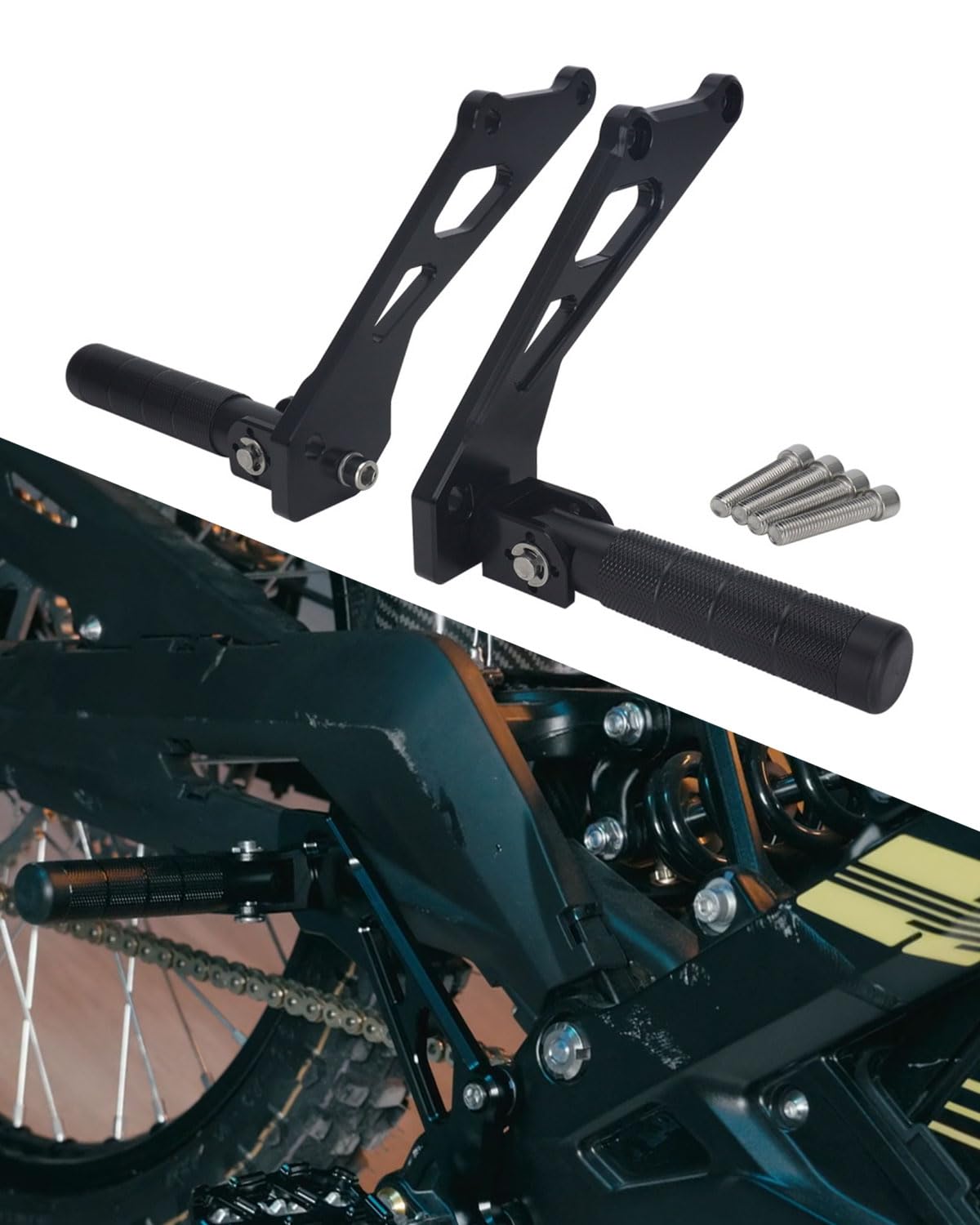 Amazon.com: JFG RACING Surron Rear Foot Pegs Kit,Sur Ron Pedals Rests ...