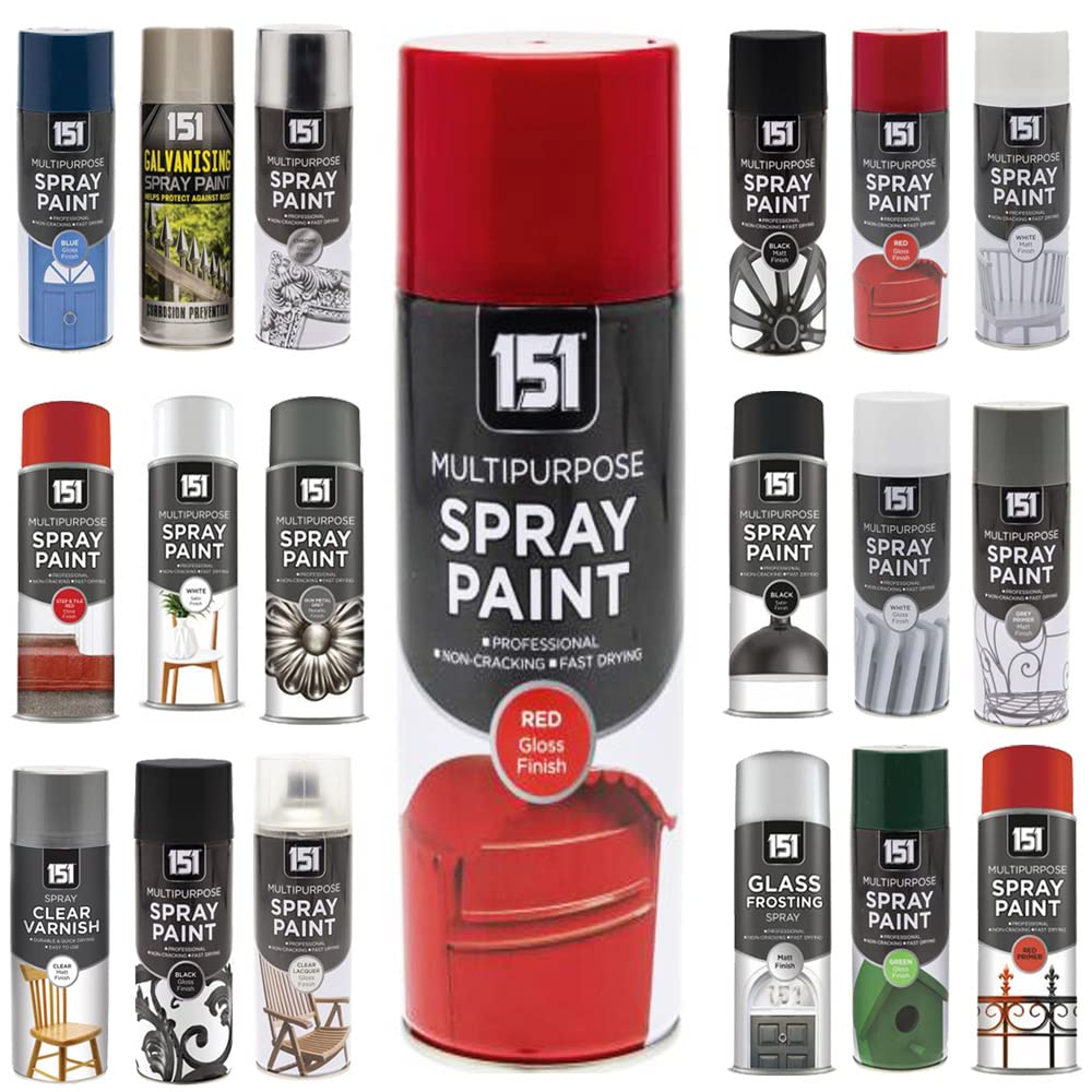 Multi-Purpose Red Gloss Spray Paint 400ml, Professional Quality Aerosol ...