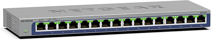Amazon.com: NETGEAR 16-Port Gigabit Ethernet Unmanaged Switch (GS116 ...