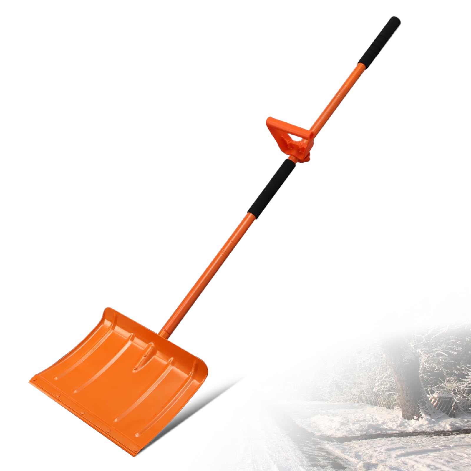 Amazon.com : Snow Shovel for Driveway 67 Inch Shovel with Labor-Saving ...