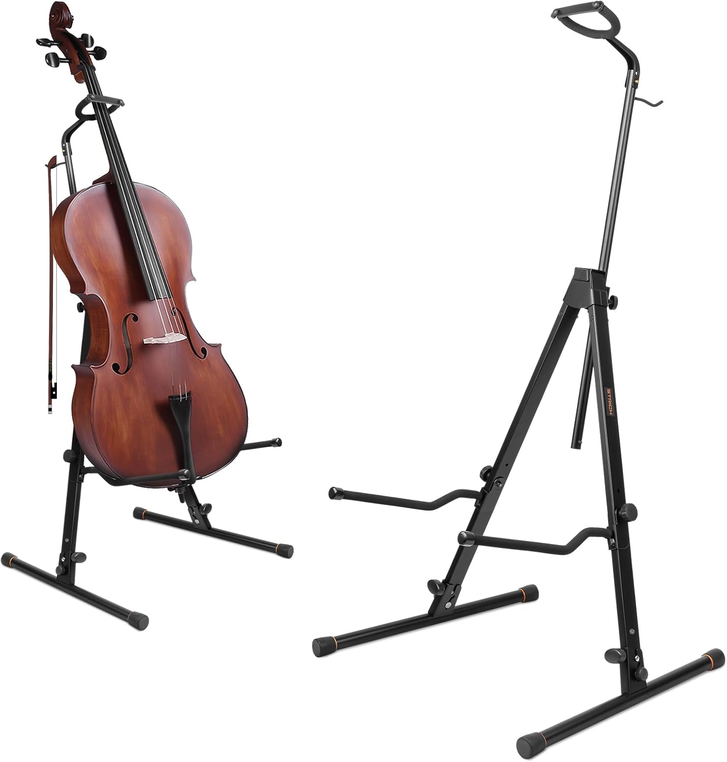 Amazon.com: STRICH Adjustable Cello Stand with Bow Hook,Sturdy and 1/2 ...