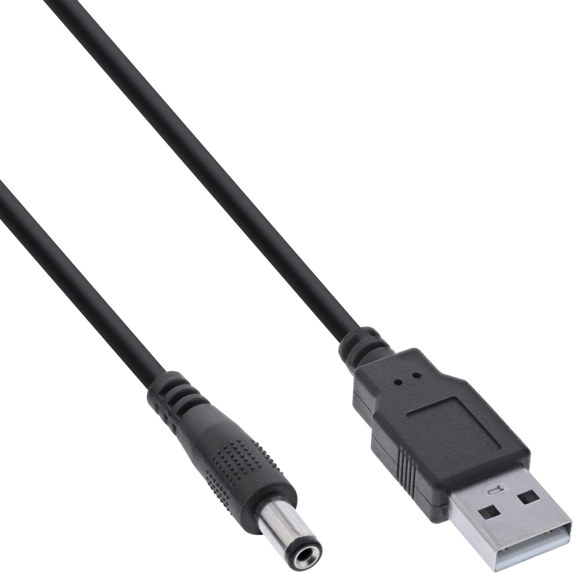 DeLock Kabel USB Power an DC 3,5 x 1,35mm Stecker, schwarz, 1,5m ...