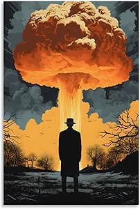 Amazon.com: Wall Art Nuke Explosion Movie Poster Illustration Interior ...