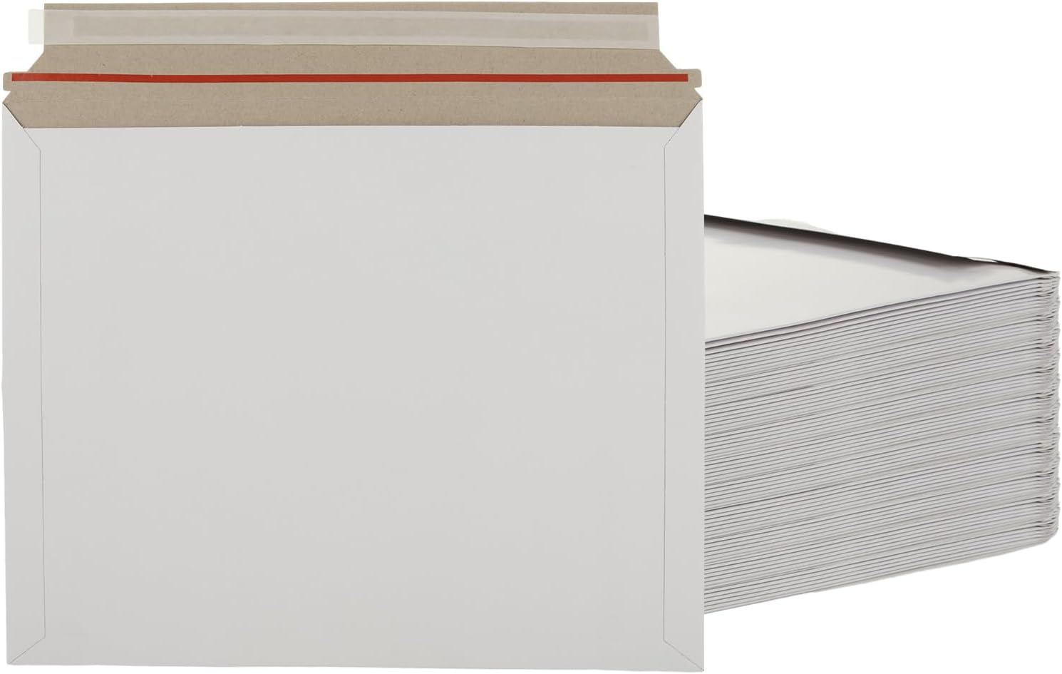 Amazon.com : RHBLME 60 Pack Stay Flat Mailers, Reusable Cardboard ...