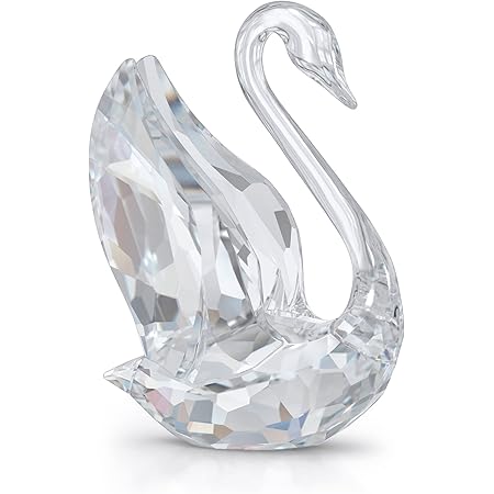 Amazon.com: Swarovski Signum Swan Ornament, Clear Crystal Swan Figurine ...
