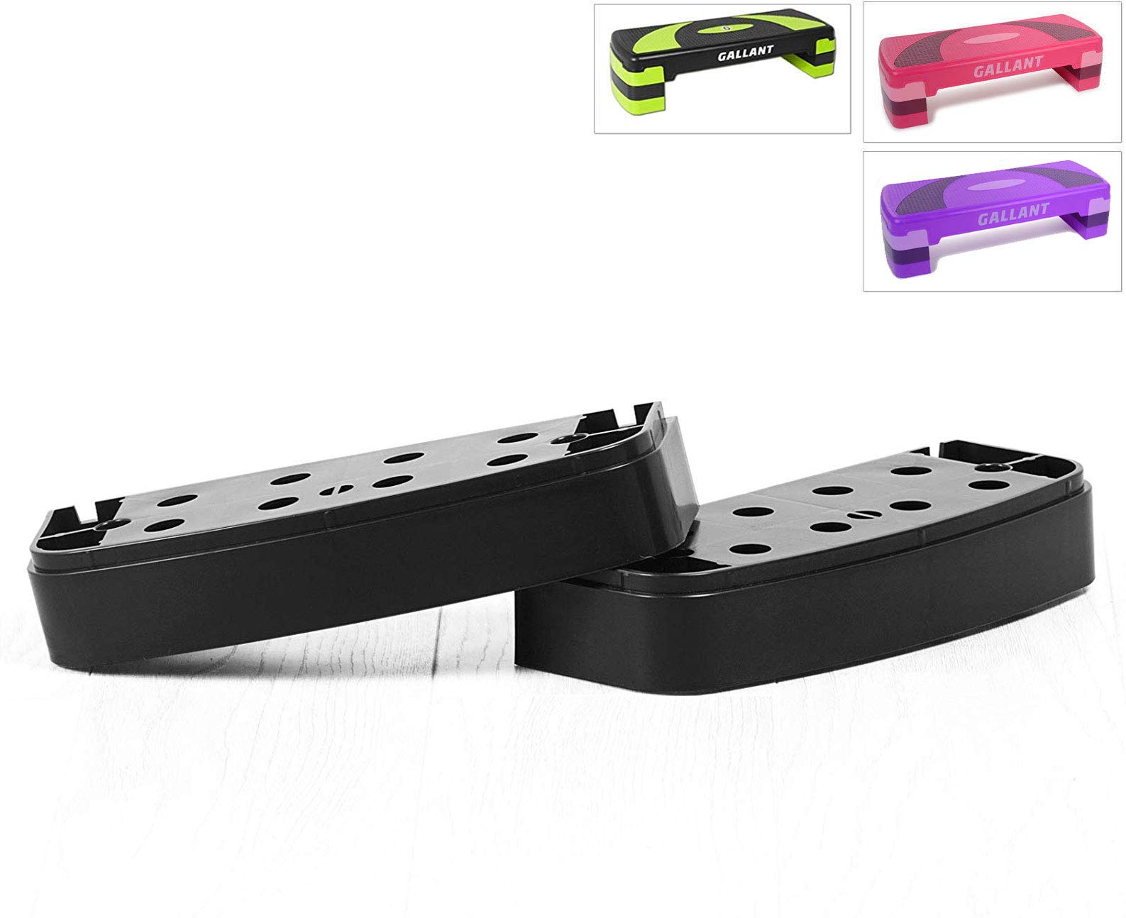 Gallant Aerobic Step - 2x Extra Height Raisers For Exercise Steppers ...
