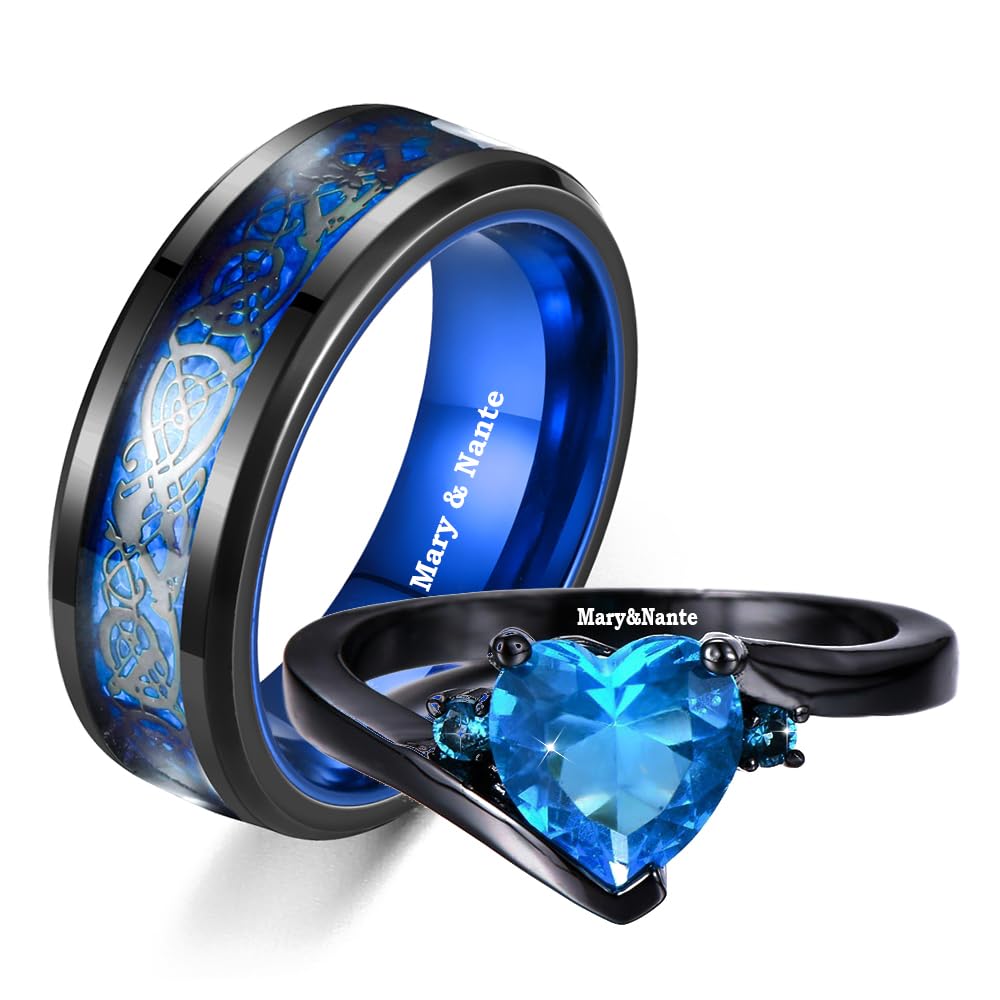 Juego de anillos de compromis... - B0CZLDYHM2 | Encarguelo.com