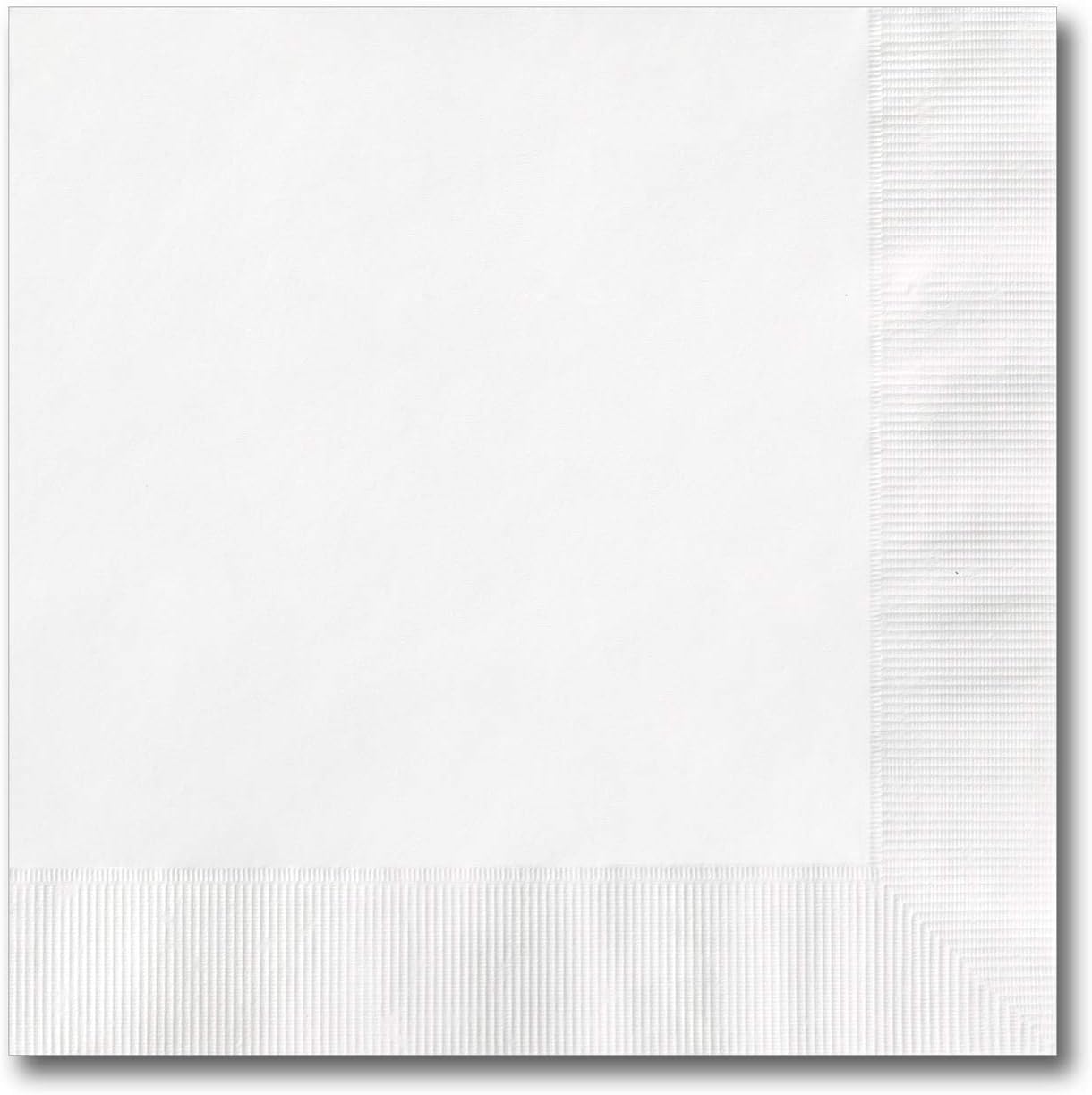 Amazon.com: White Beverage Napkins / 100 Count 3 Ply 4 3/4" x 4 3/4 ...