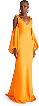 Amazon.com: HALSTON Women's Binnie Gown in Satin : Clothing, Shoes ...