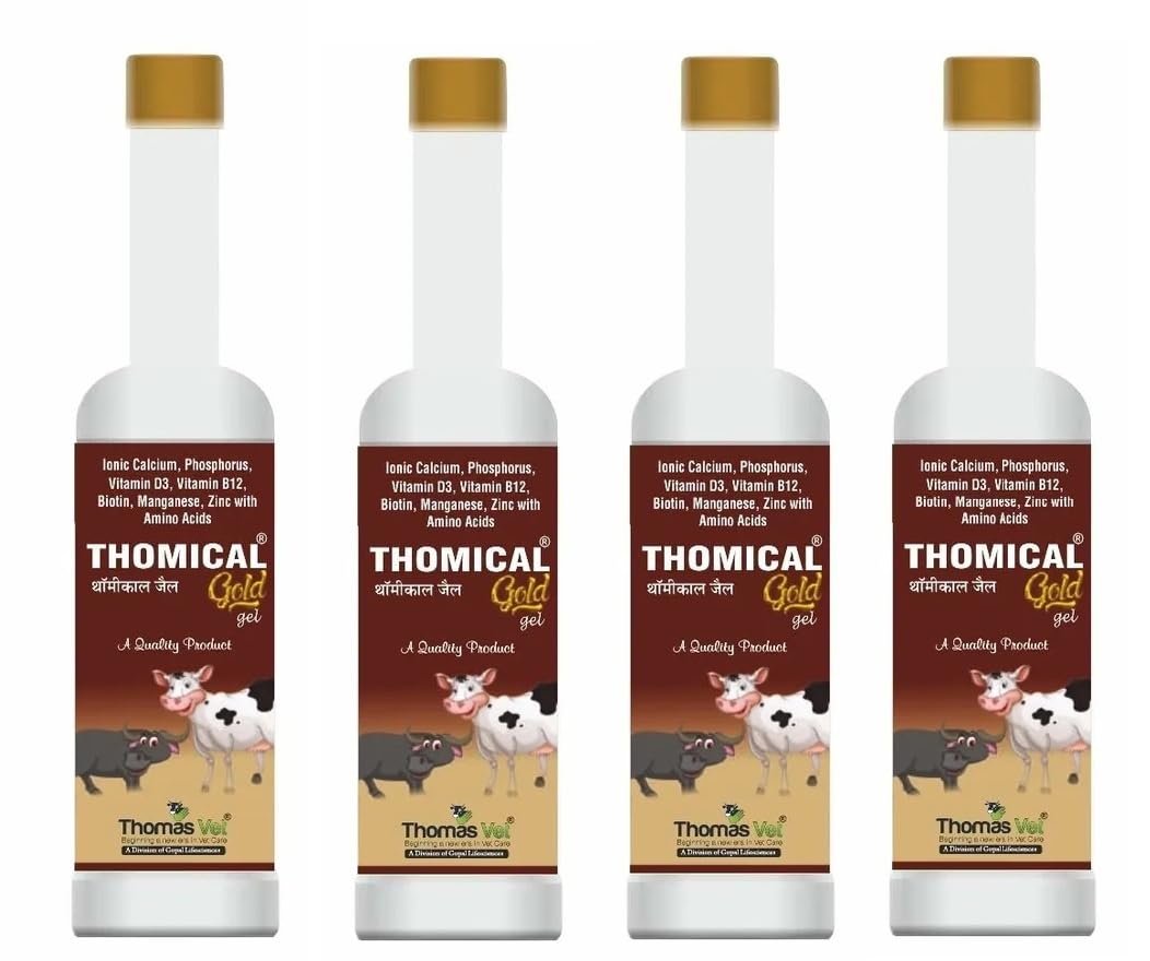 THOMICAL Gel Calcium for Cow | All Round MultiVitamin & Calcium Tonic ...