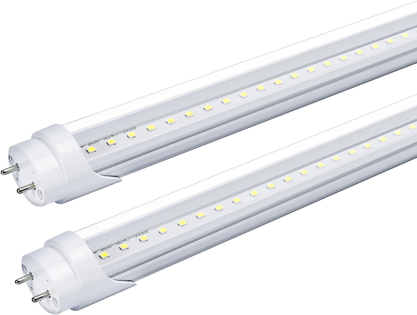Ghiuop T8 LED Bulbs 4 Foot Tube Light,2-Pack 4ft LED Shop Garage ...